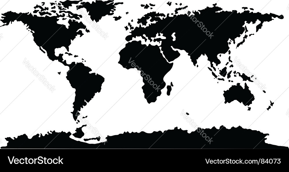 World map Royalty Free Vector Image - VectorStock