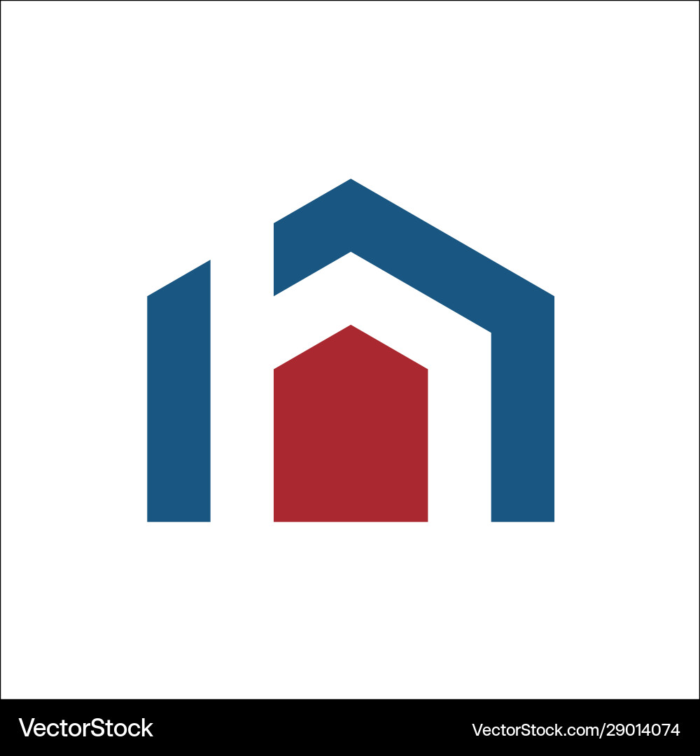 H home logo Royalty Free Vector Image - VectorStock