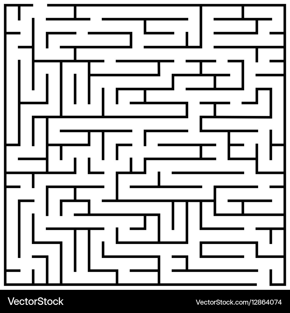 Kids Maze Puzzle Labyrinth Game Royalty Free Vector Image