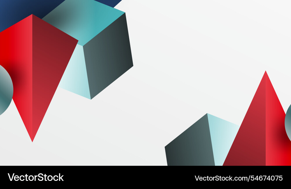 Abstract design showcasing isometric cubes Vector Image