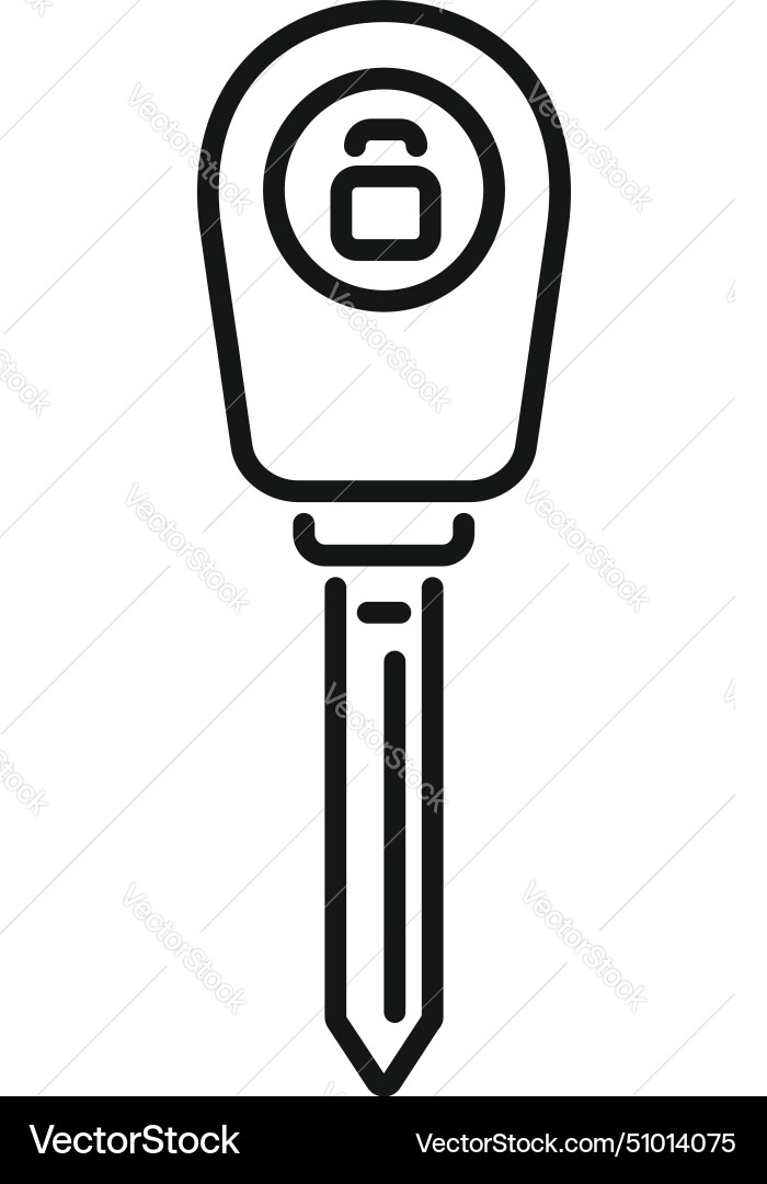 Control boot key icon outline smart Royalty Free Vector
