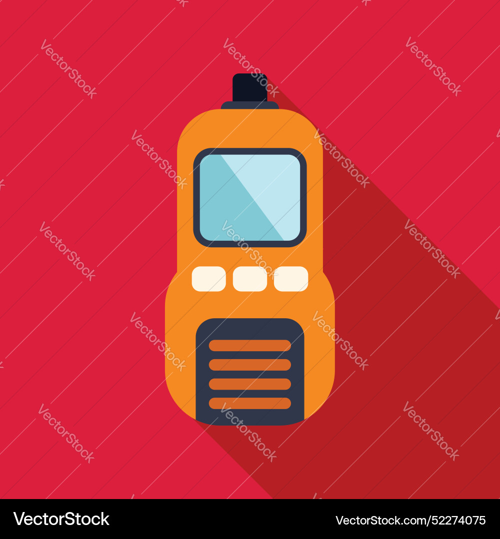 Professional portable radio transceiver Royalty Free Vector