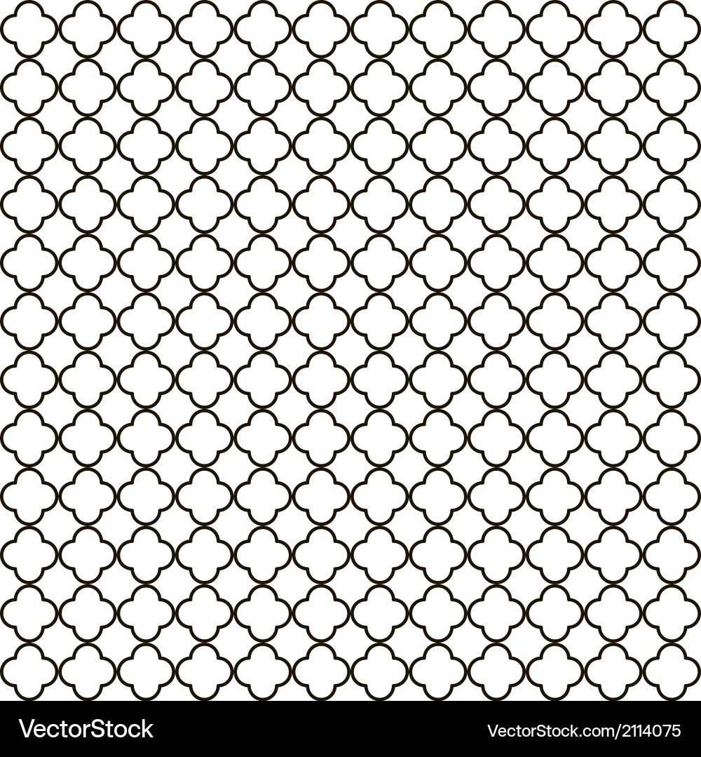 Repeating Quatrefoil Pattern Royalty Free Vector Image
