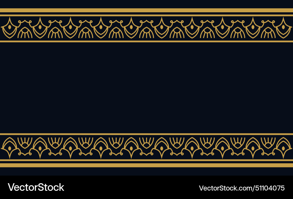 Vintage pattern border ornamental Royalty Free Vector Image