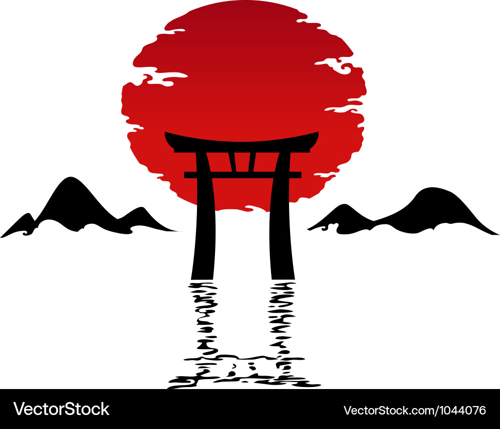 Abstract background with gate Royalty Free Vector Image