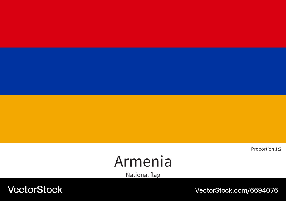 Armenian Flag - National Symbol Royalty Free Vector Image