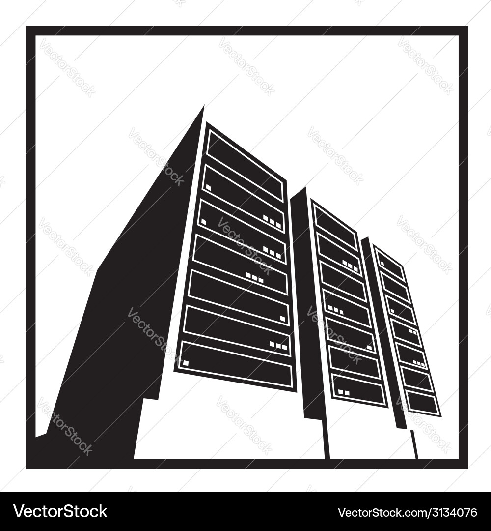 Modern Data Center Royalty Free Vector Image - VectorStock