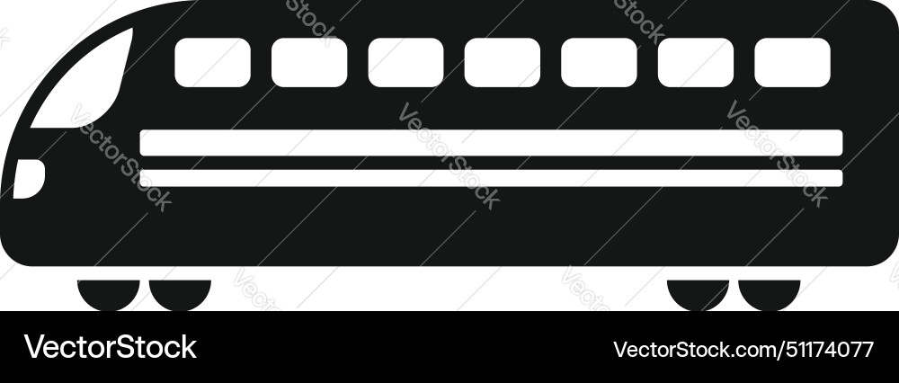 Commuter electric train icon simple high Vector Image