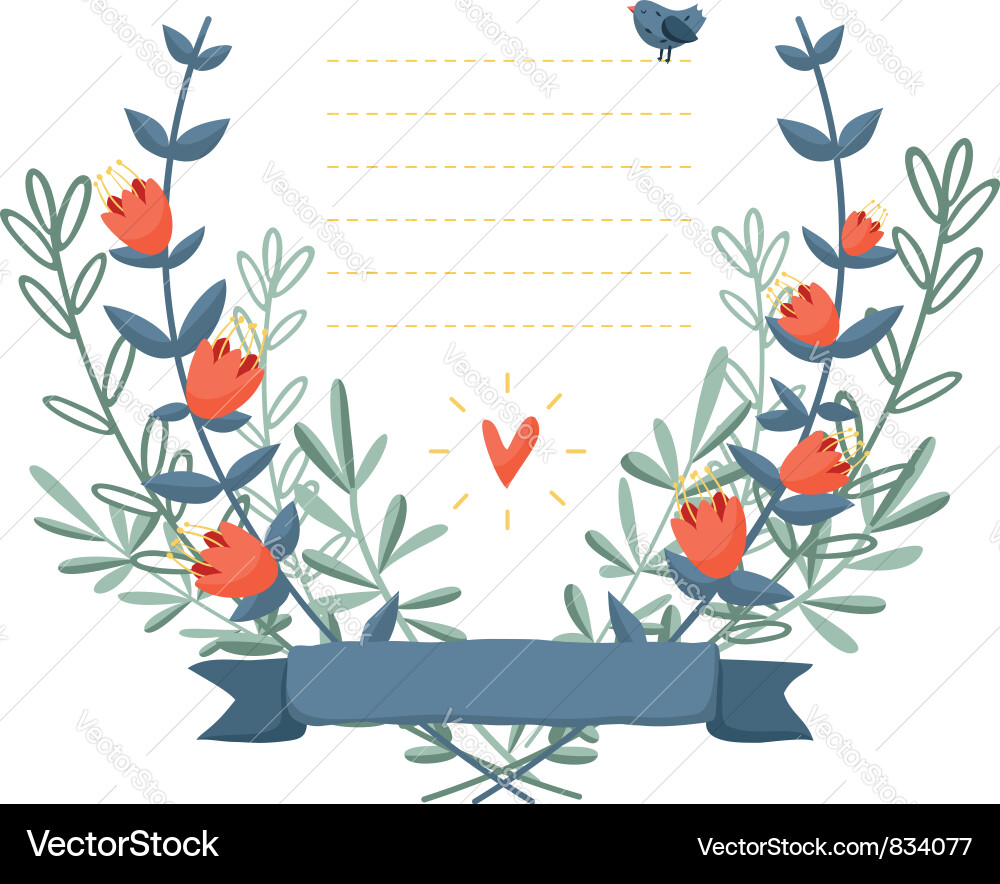 Flower frame background Royalty Free Vector Image