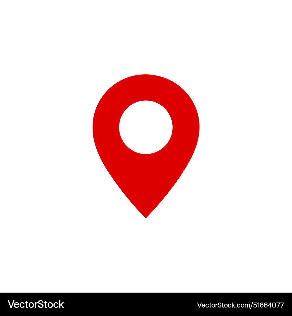 Gps icon direction distance element location Vector Image
