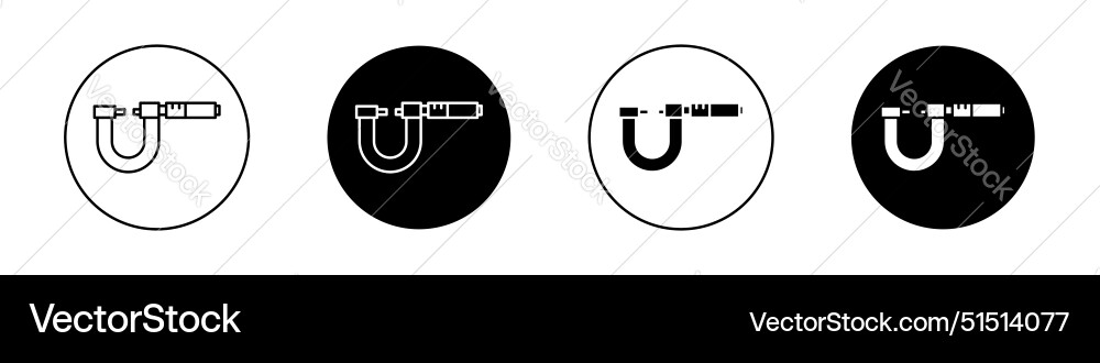 Micrometer icon Royalty Free Vector Image - VectorStock