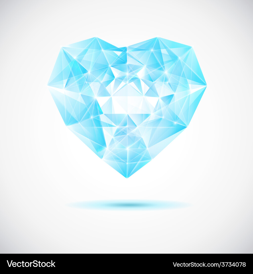 Beautiful crystal Royalty Free Vector Image - VectorStock