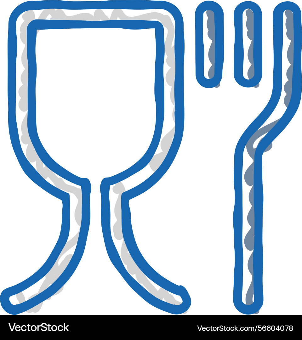 Raw meat warning food safety icon doodle Vector Image