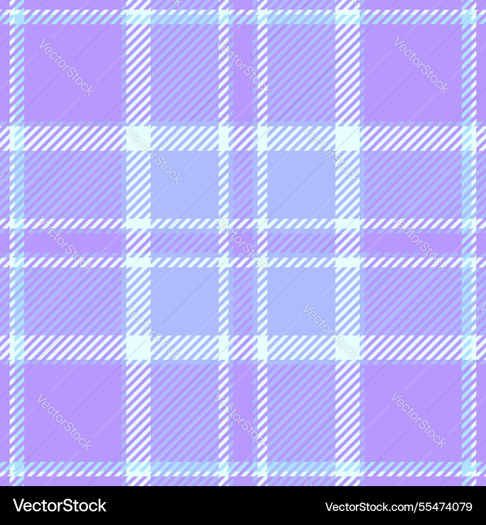 Pastel purple and light blue plaid pattern a soft Vector Image