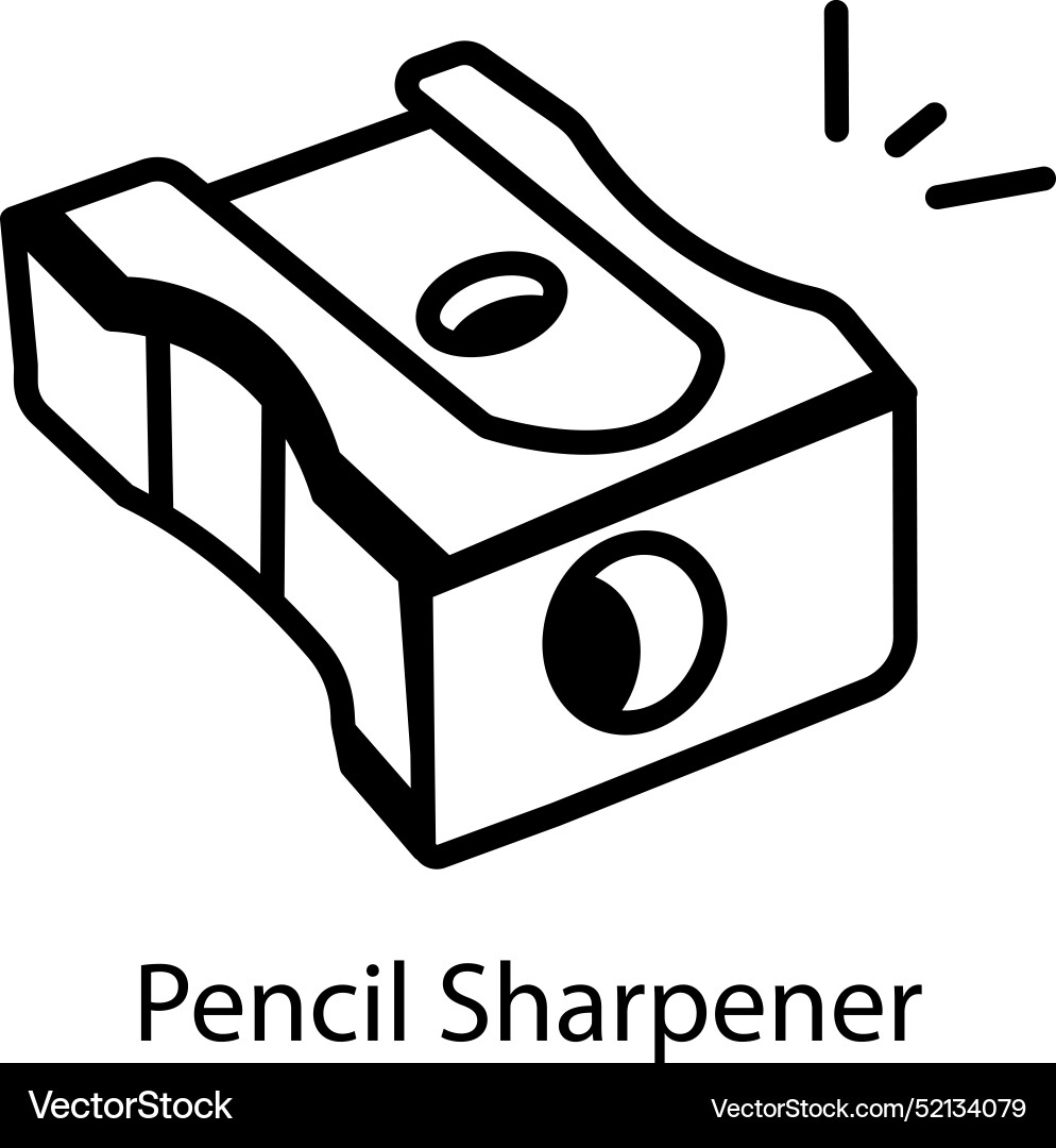Pencil sharpener Royalty Free Vector Image - VectorStock