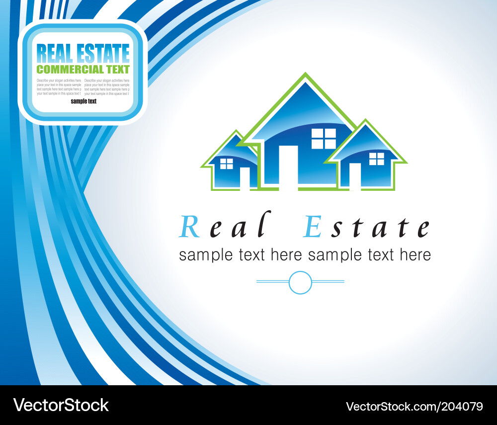 Real estate background Royalty Free Vector Image