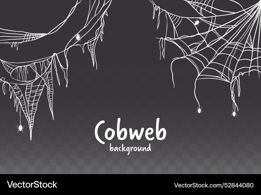 Background cobweb design for halloween Royalty Free Vector