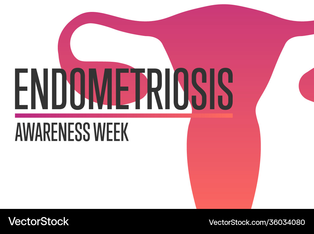 Endometriosis Awareness Week Concept Royalty Free Vector