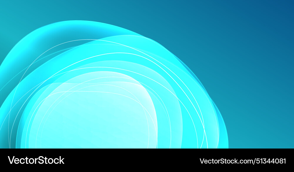 Colorful transparent flowing fluid shapes Vector Image