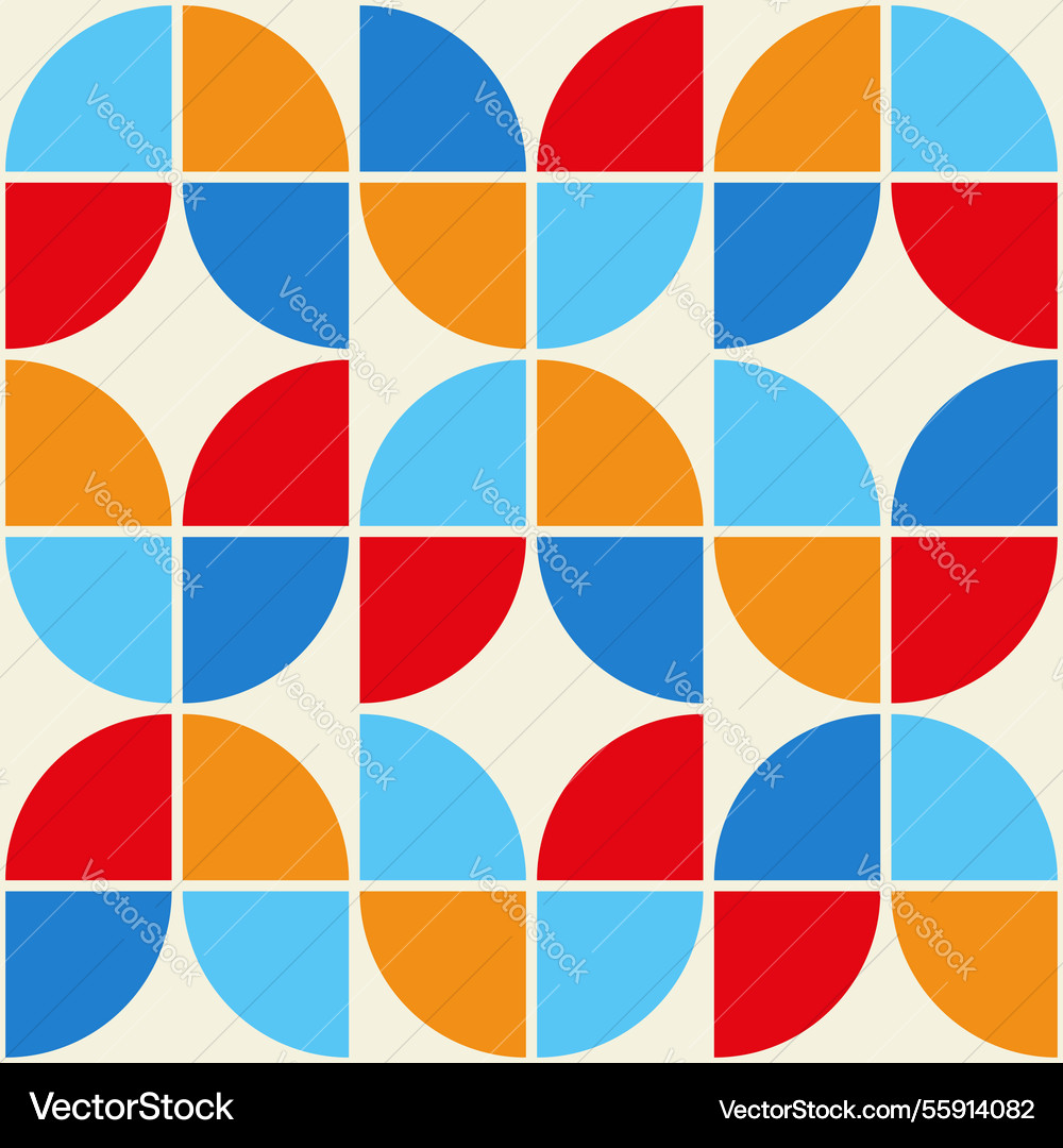 Mid century modern boomerang seamless pattern Vector Image