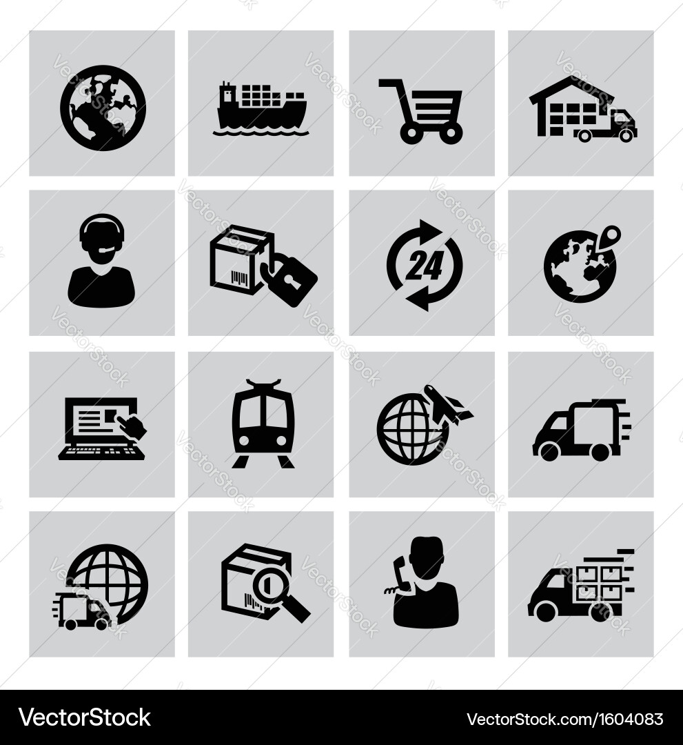 Logistic and shipping icon Royalty Free Vector Image