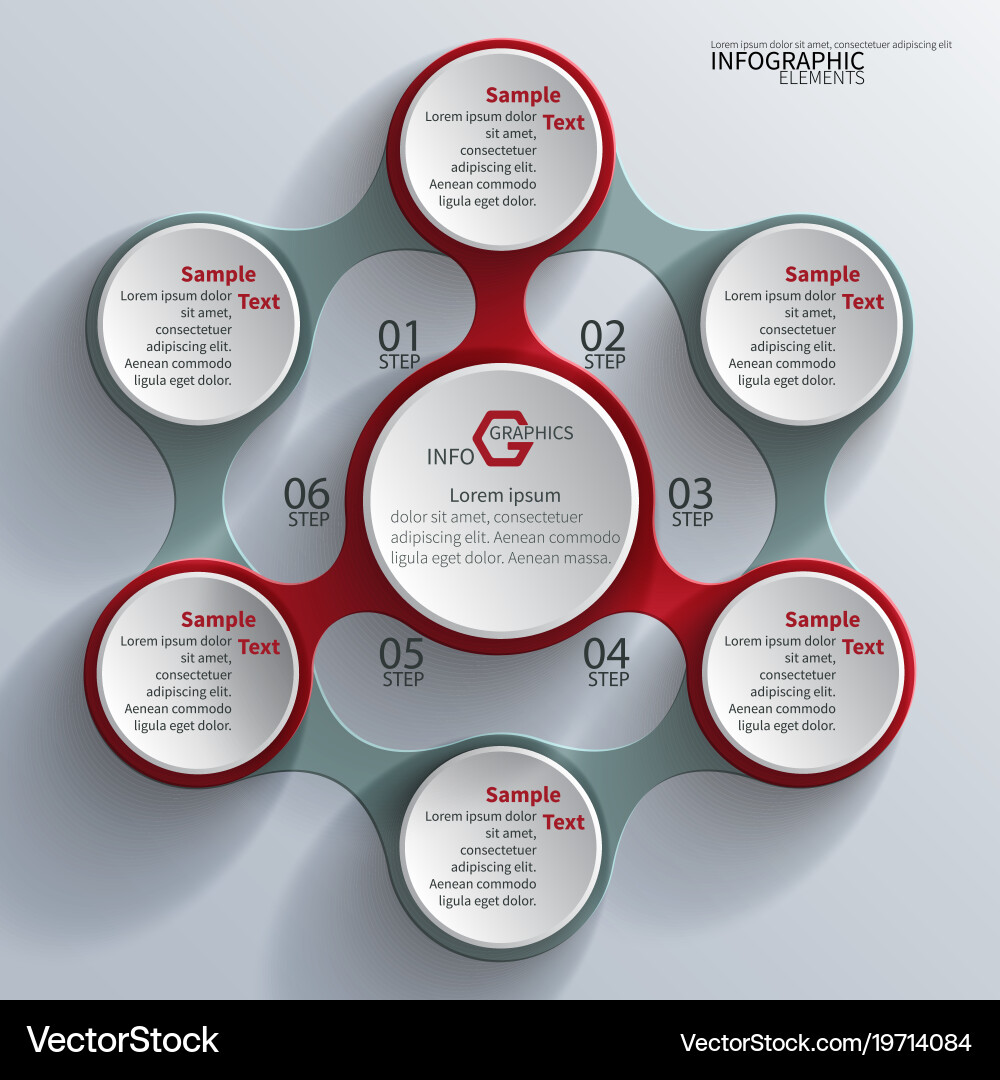 Abstract 3d paper infographics Royalty Free Vector Image