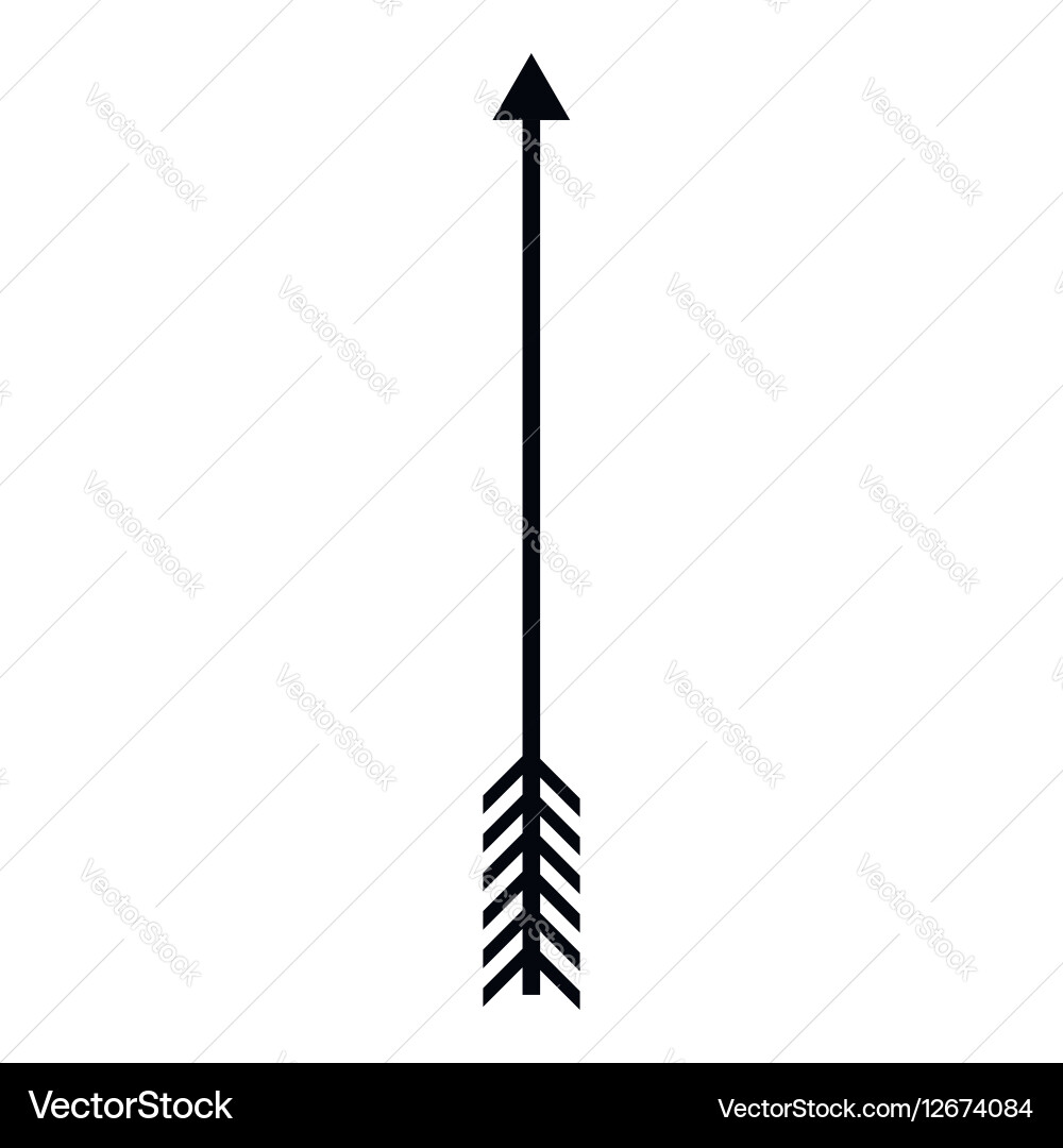 Arrow icon simple style Royalty Free Vector Image