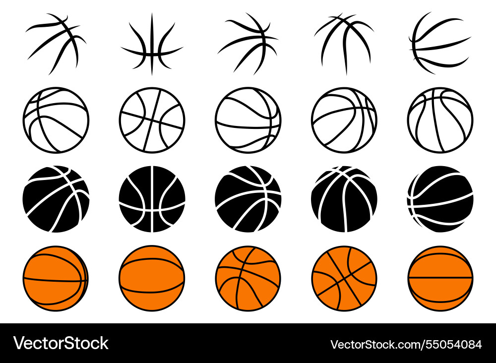 Basketball Outline Vector Images (over 15,000)