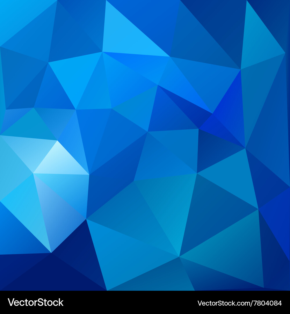 Blue Low Poly Background Royalty Free Vector Image