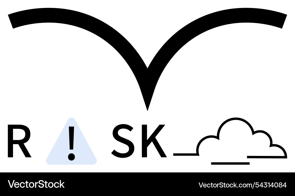 Creative representation of risk Royalty Free Vector Image