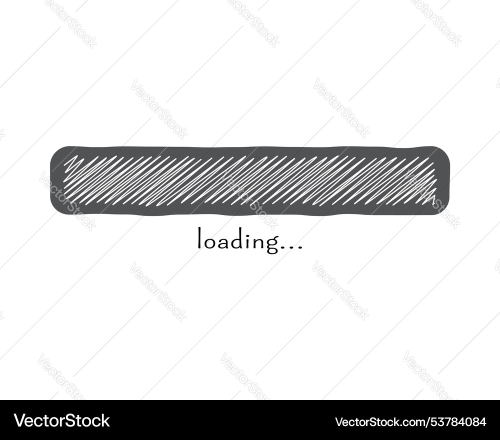 Loading bar status icon loaded icons download Vector Image