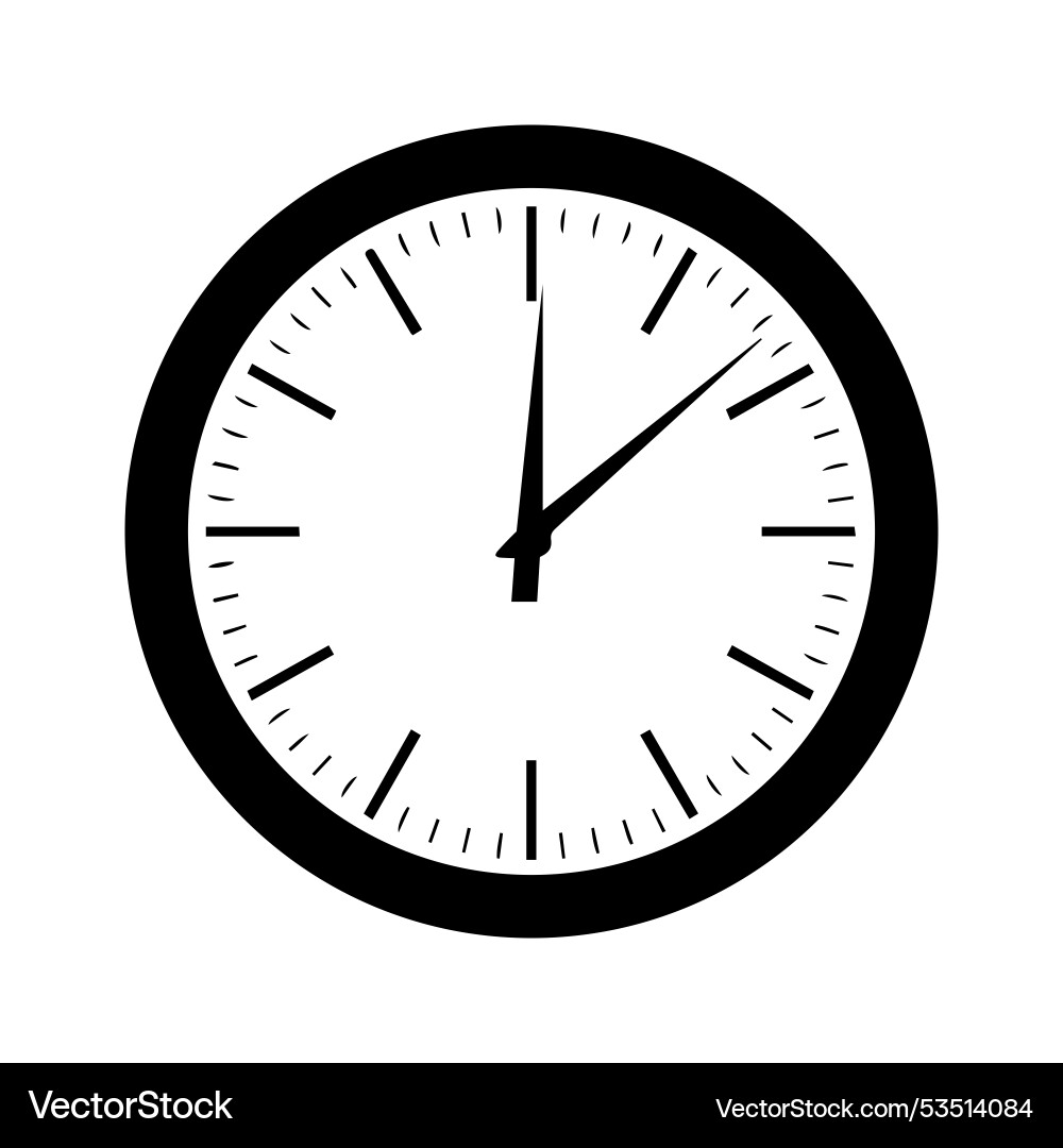Simple watch silhouette on white background – Free Vector | VectorStock