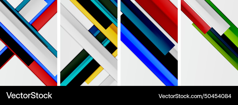 Stripes and lines poster abstract backgrounds Vector Image