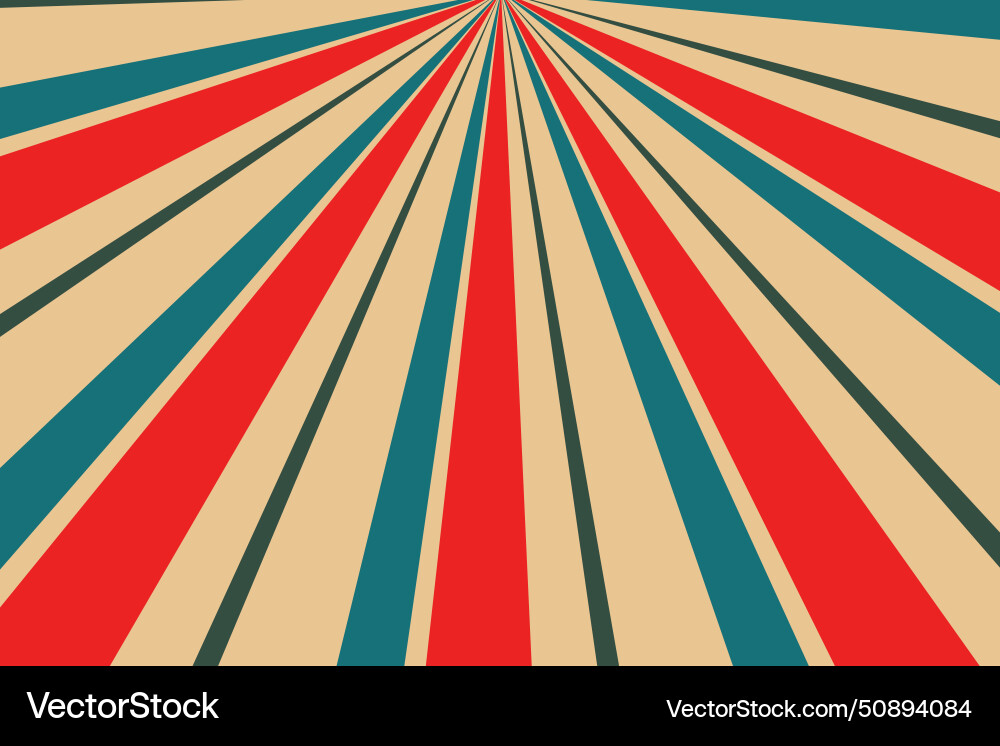Vintage style sunburst rays background design Vector Image
