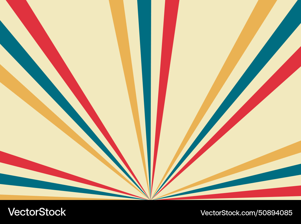 Classic style sunbeam explosion modern background Vector Image