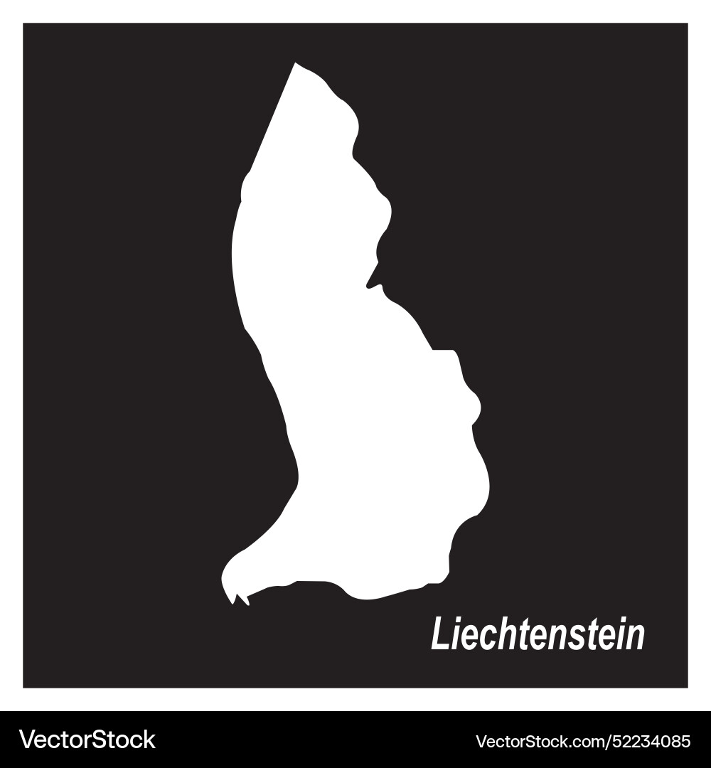 Map of liechtenstein design Royalty Free Vector Image