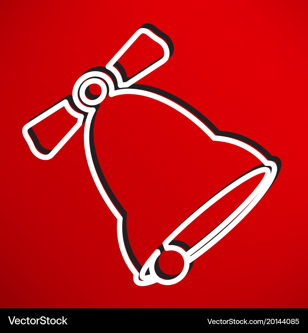 Ringing bell icon Royalty Free Vector Image - VectorStock