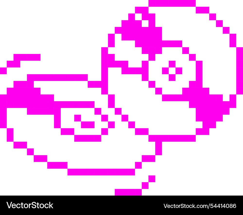 Acid neon pc discs pixel art Royalty Free Vector Image