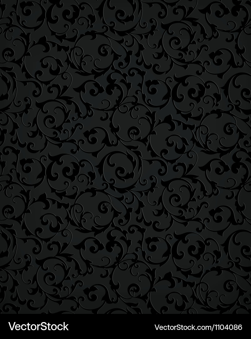 Black seamless pattern Royalty Free Vector Image