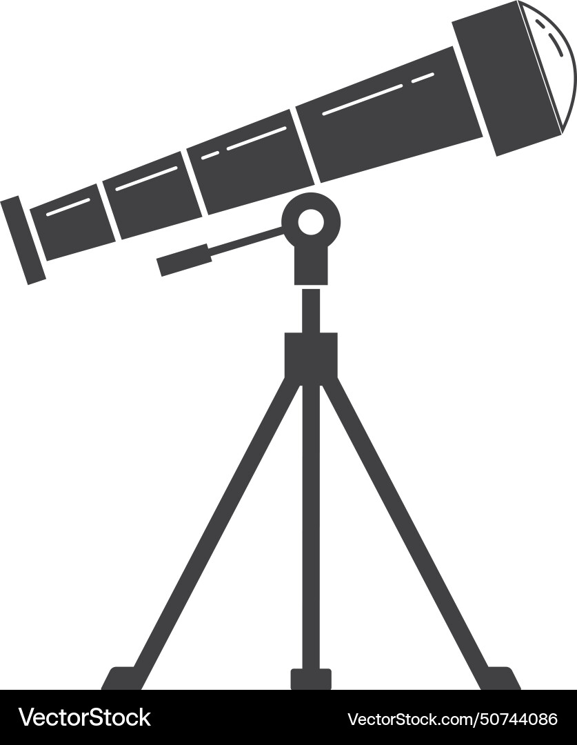 Telescope logo icon Royalty Free Vector Image - VectorStock