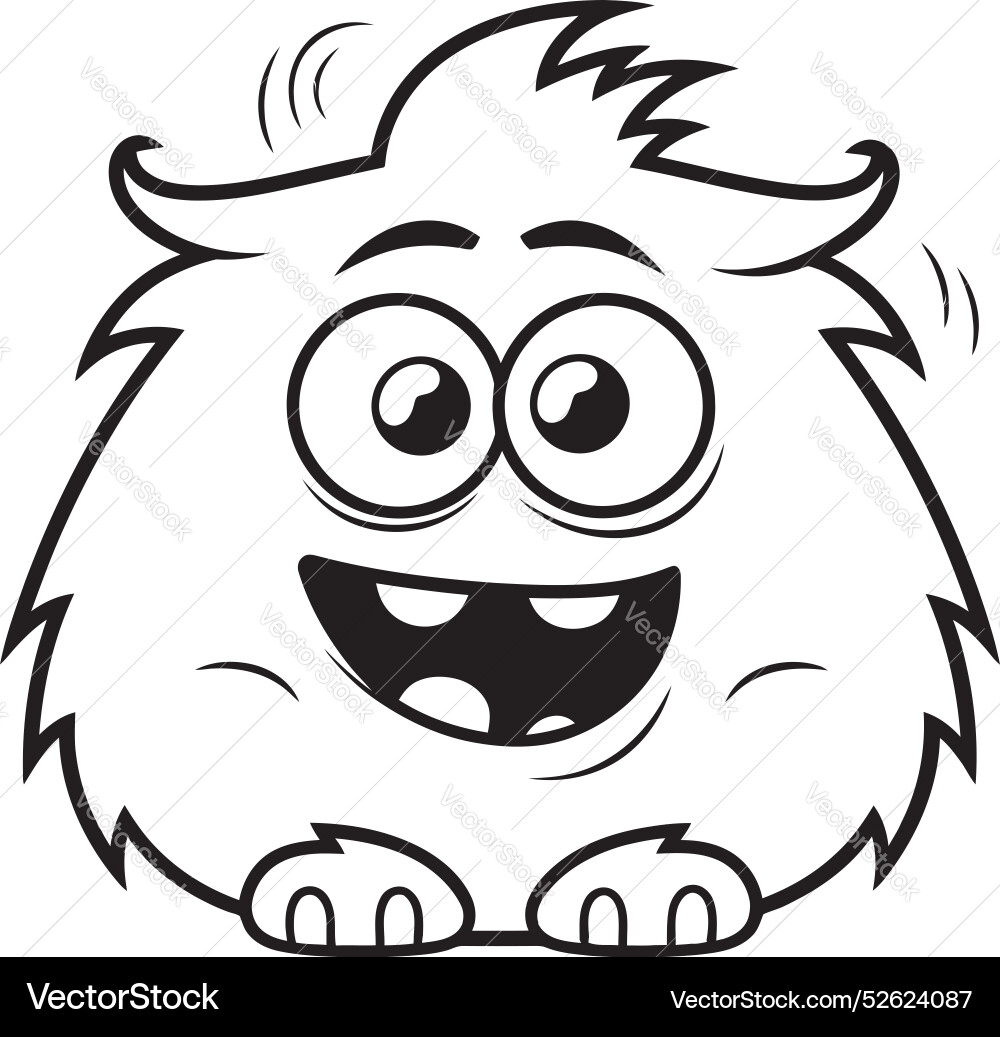 Lovable monster lineup logo and design assortment Vector Image