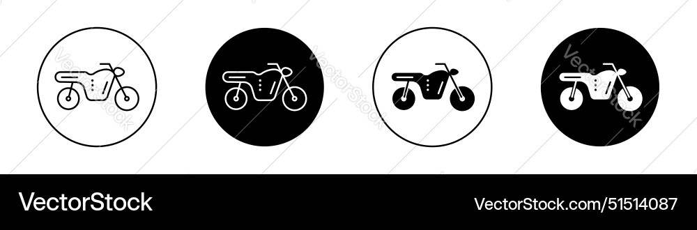 Motorcycle icon Royalty Free Vector Image - VectorStock