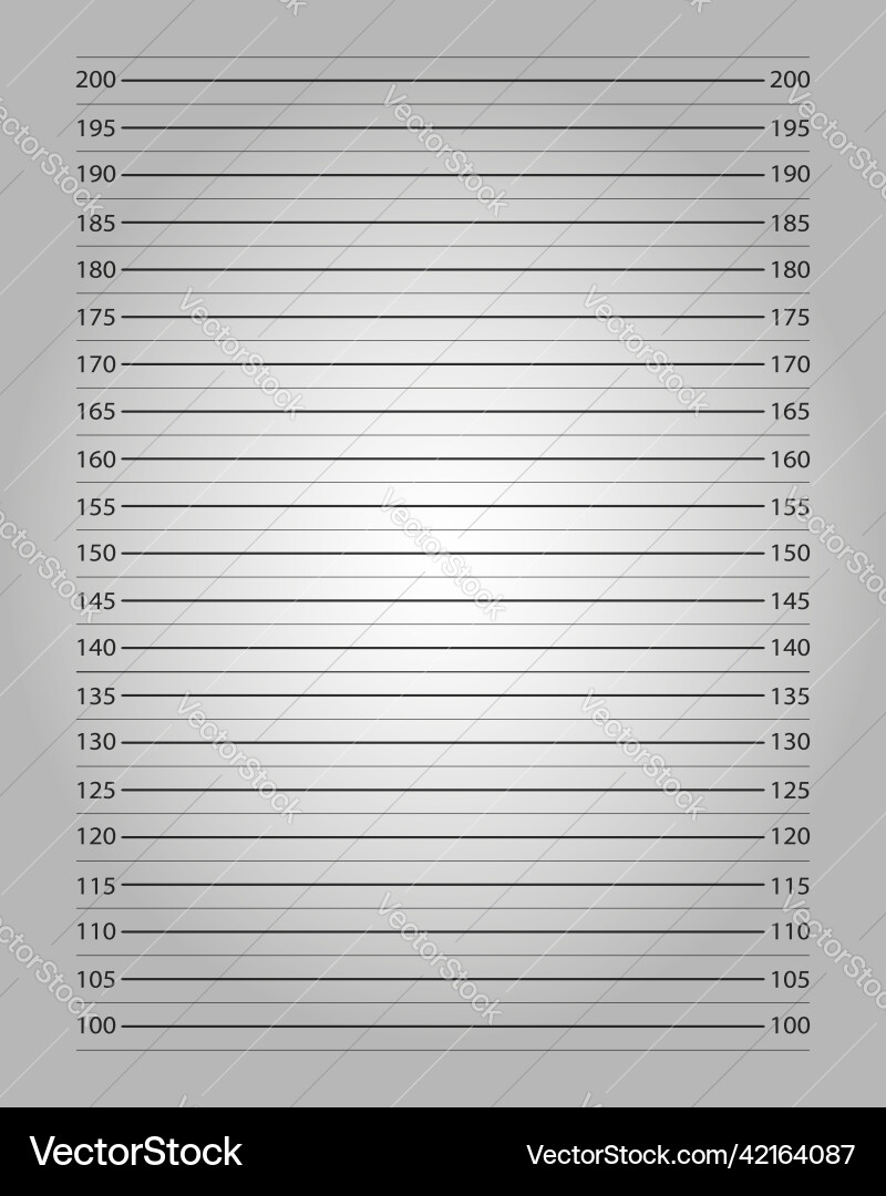 Police Mugshot Height Chart