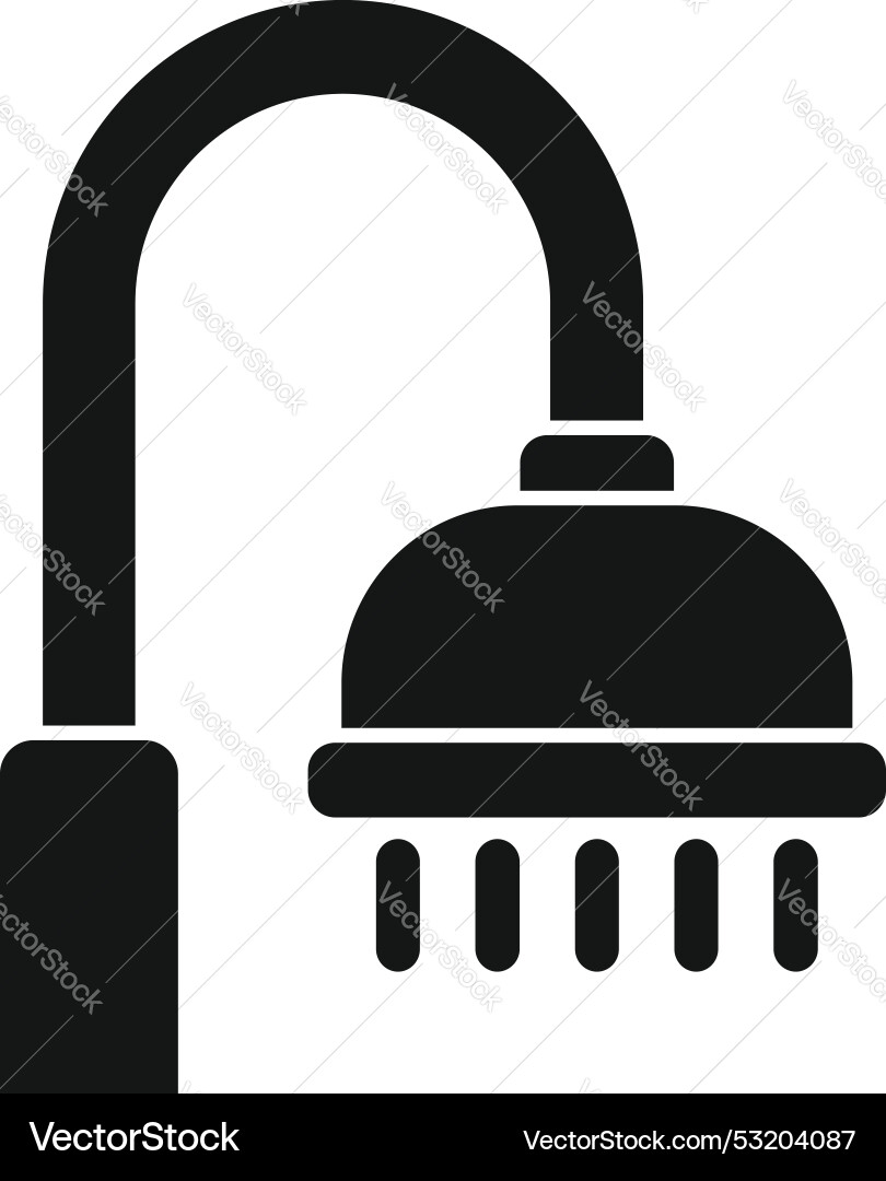 Shower head icon representing bathroom water Vector Image