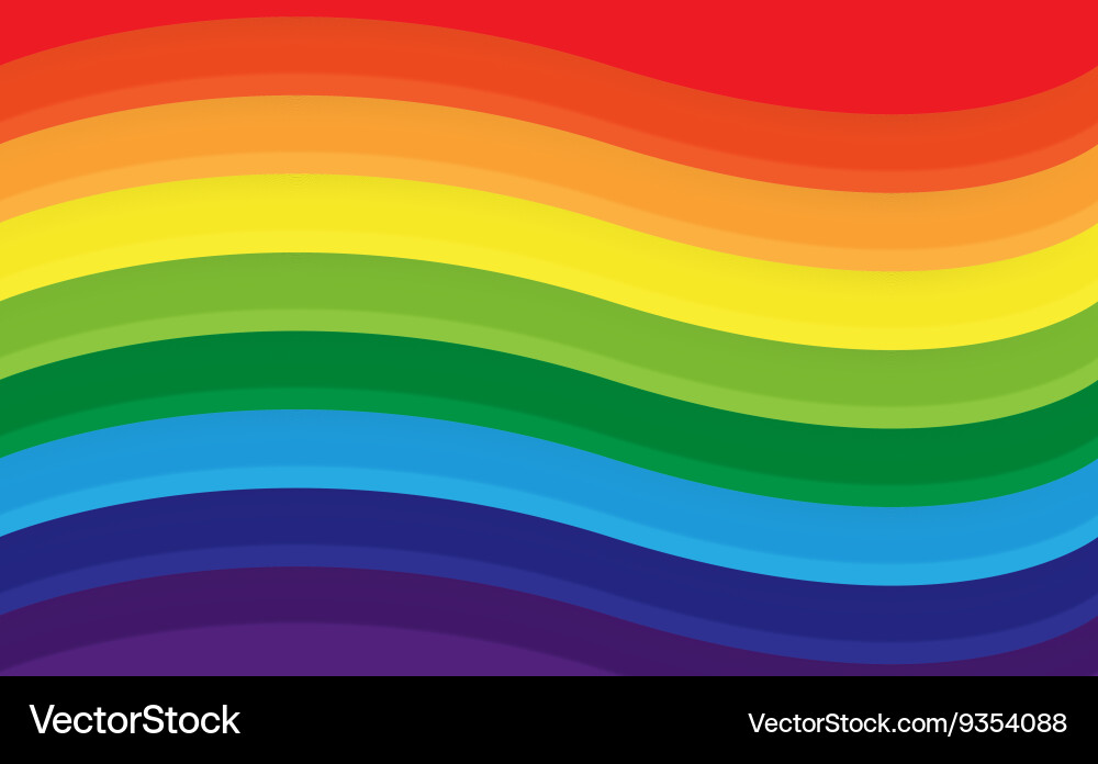 Abstract rainbow curve background Royalty Free Vector Image