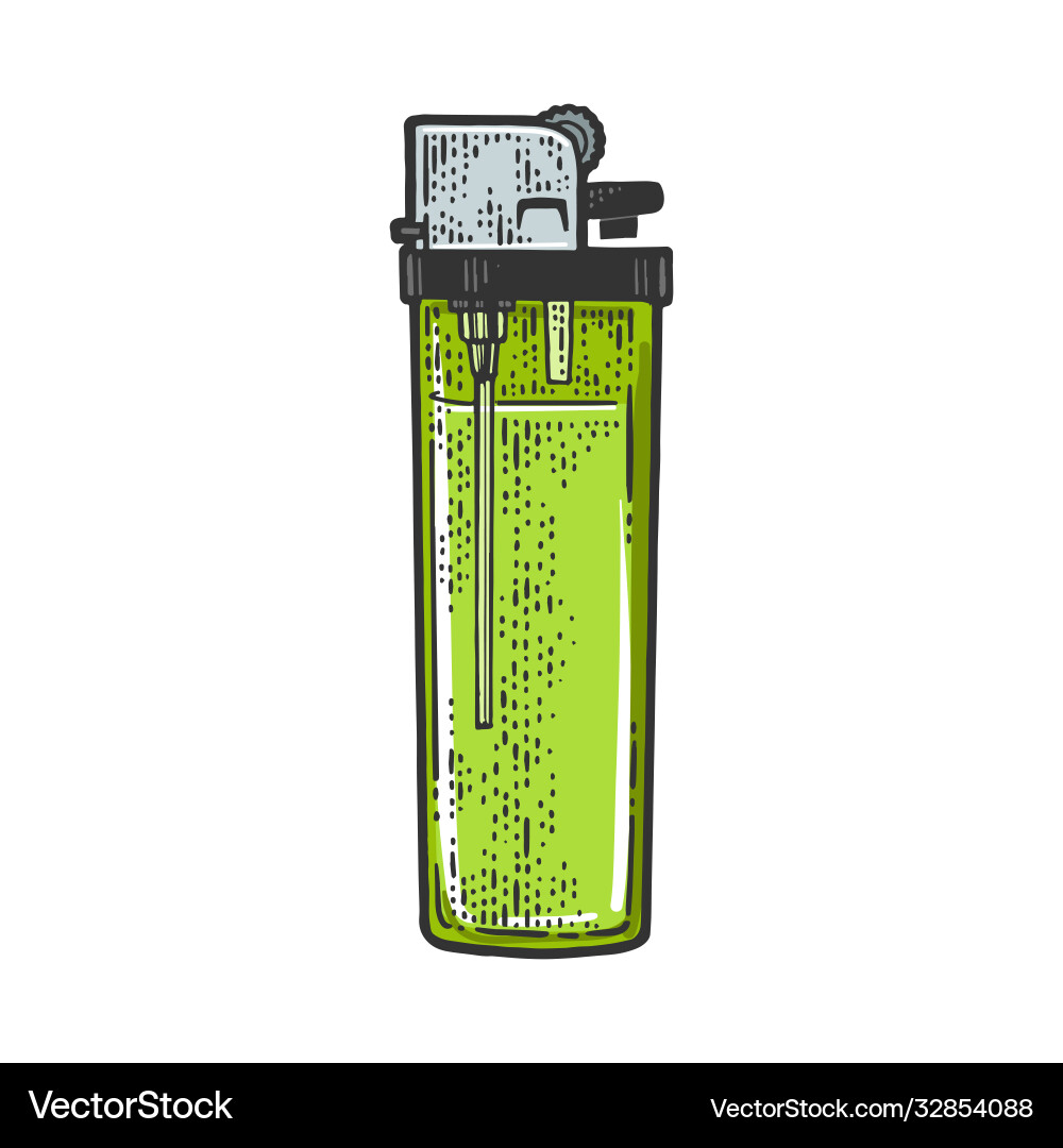Gas lighter sketch Royalty Free Vector Image - VectorStock