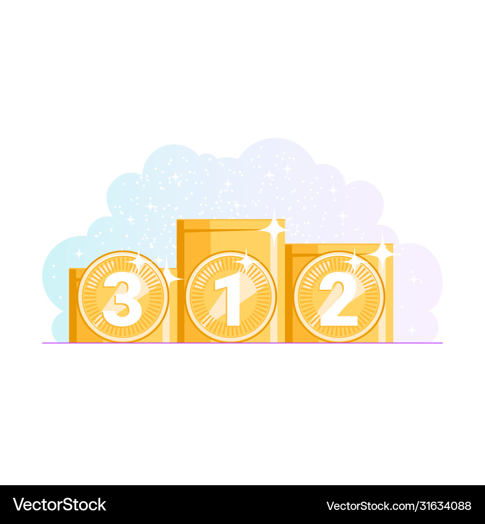Pedestal winner Royalty Free Vector Image - VectorStock