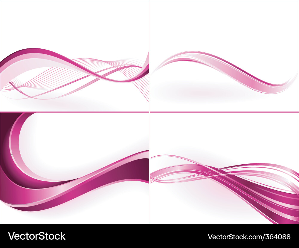 Purple Wavy Gradient Background Royalty Free Vector Image