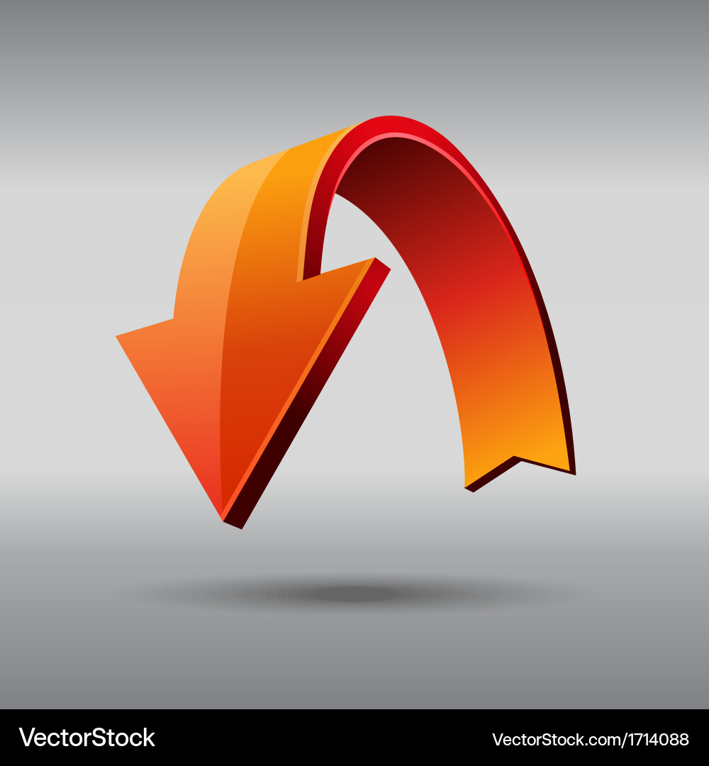 Red arrow Royalty Free Vector Image - VectorStock