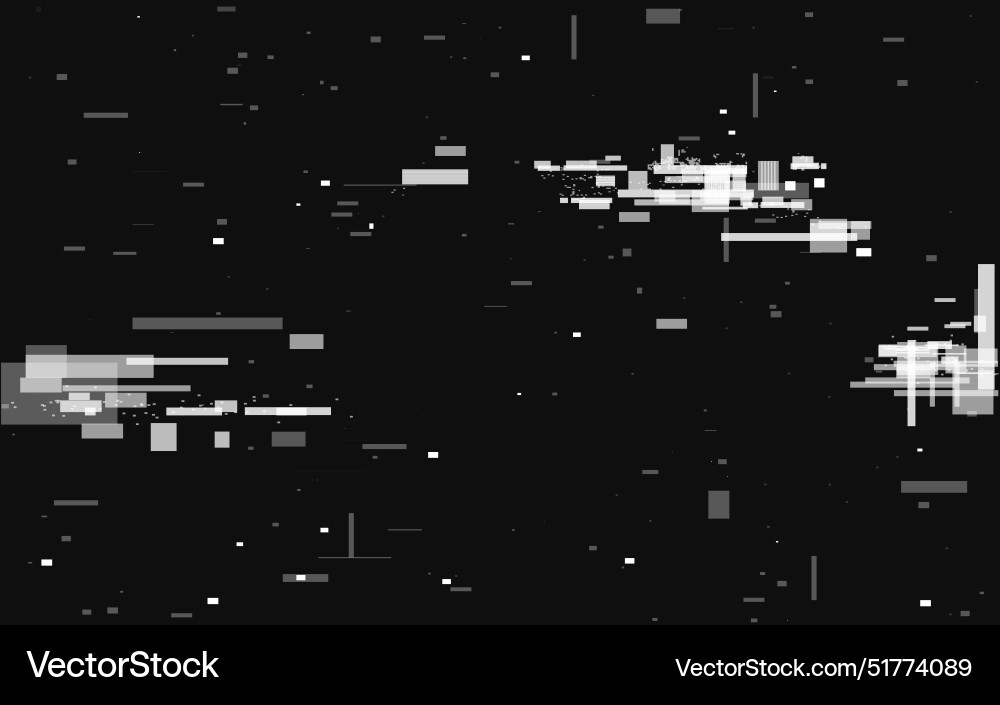 Glitch texture abstract white shapes and pixels – Royalty-Free Vector ...
